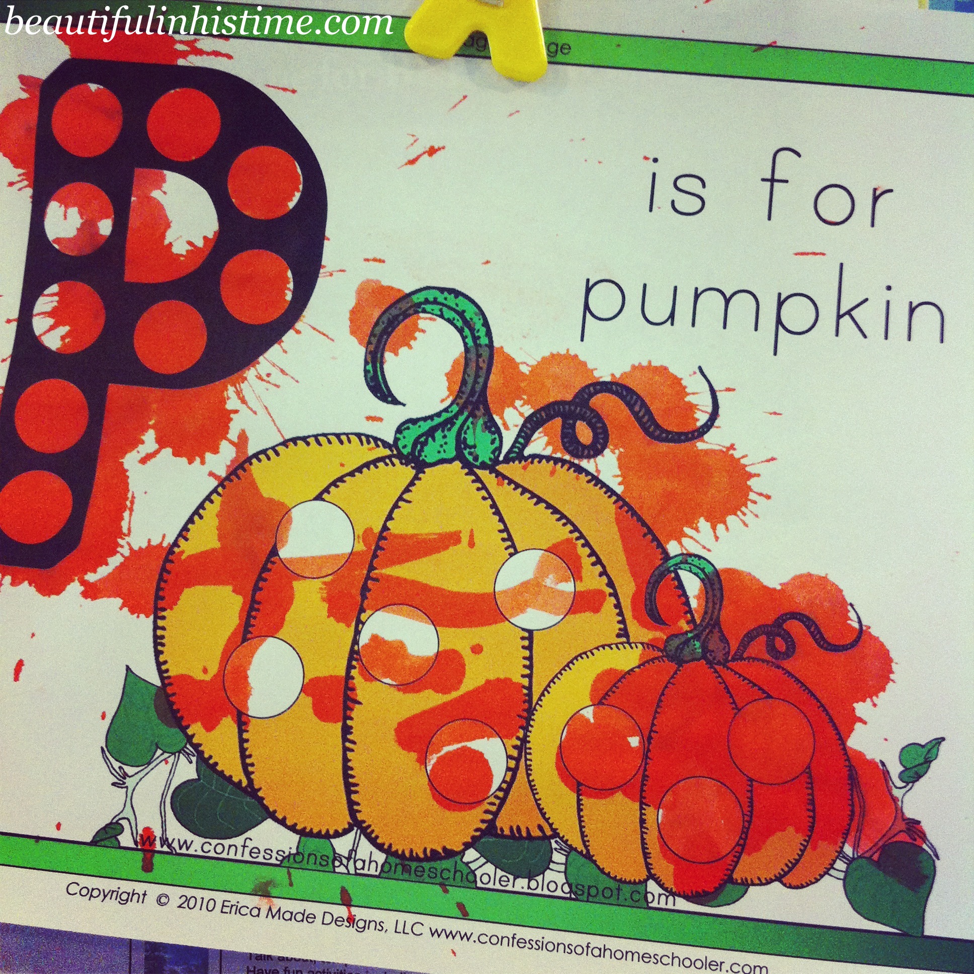 P is for pumpkin! (our pumpkin preschool unit) - Beautiful in His Time