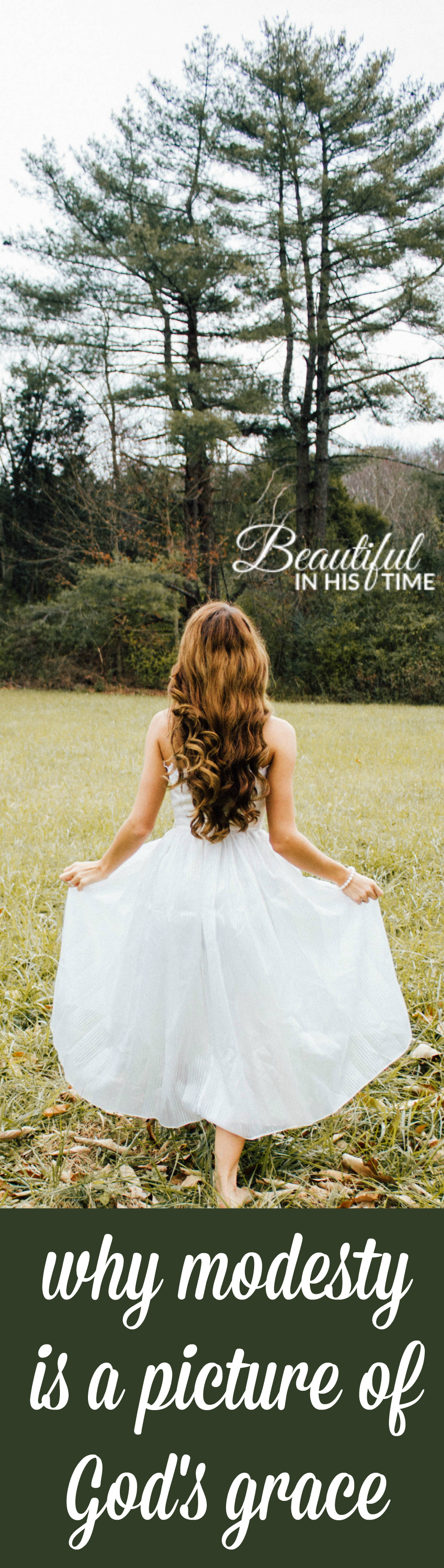 Modesty: a beautiful picture of God's grace - Beautiful in His Time